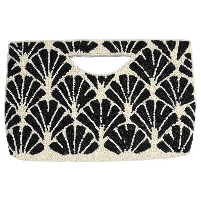 Obsidian Half Moon Clutch – Fish Face