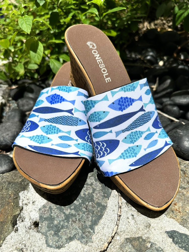 Blue Fish Screened Tops – Fish Face