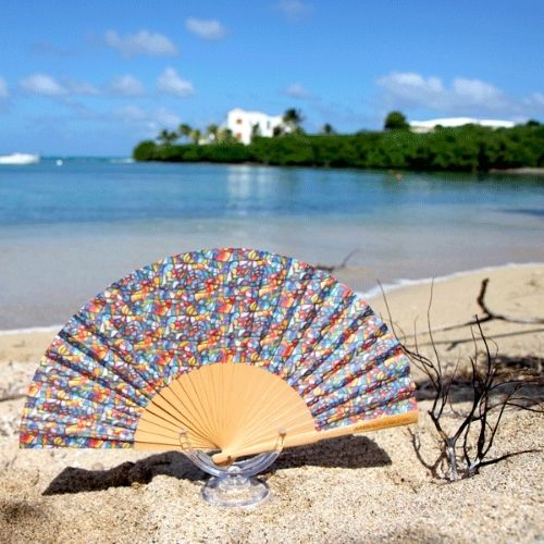 Sea Fan Hand Fan – Fish Face