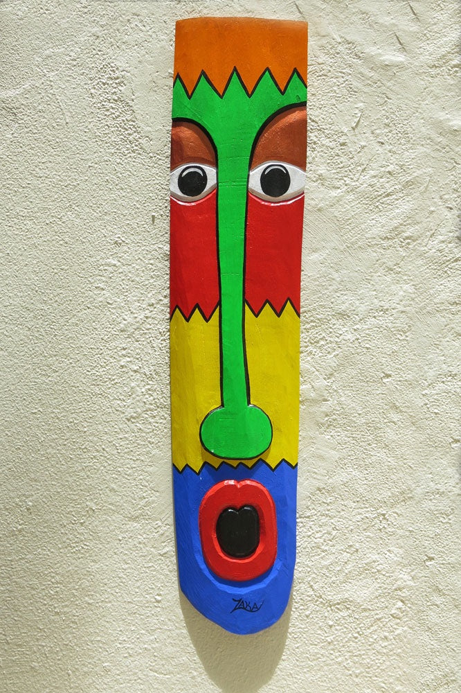 Large Multi Color Mask – Fish Face