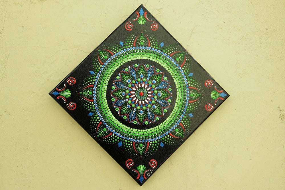Large Square Canvas – Fish Face